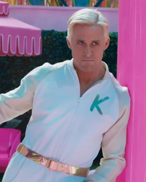 Ryan Gosling Barbie Ken Bomber Jacket Trendy Movie Style