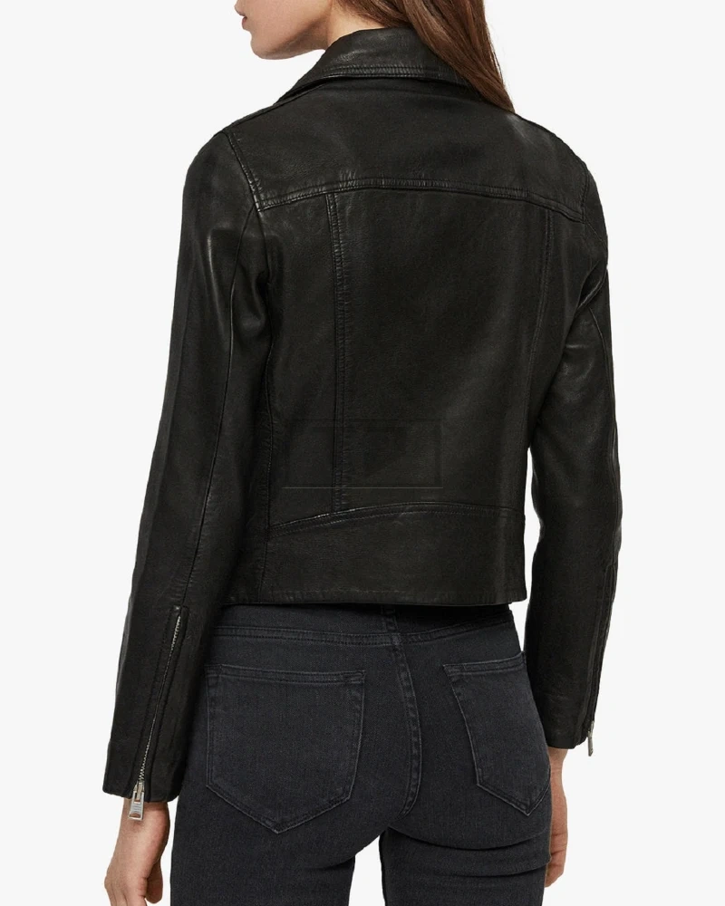 Buy Women Pure Black Leather Jacket [16% OFF] - TorseJackets