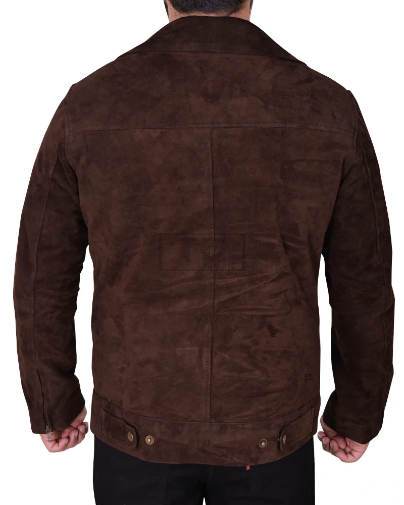 Buy Men Dark Brown Suede Leather Jacket [23% OFF] - TorseJackets