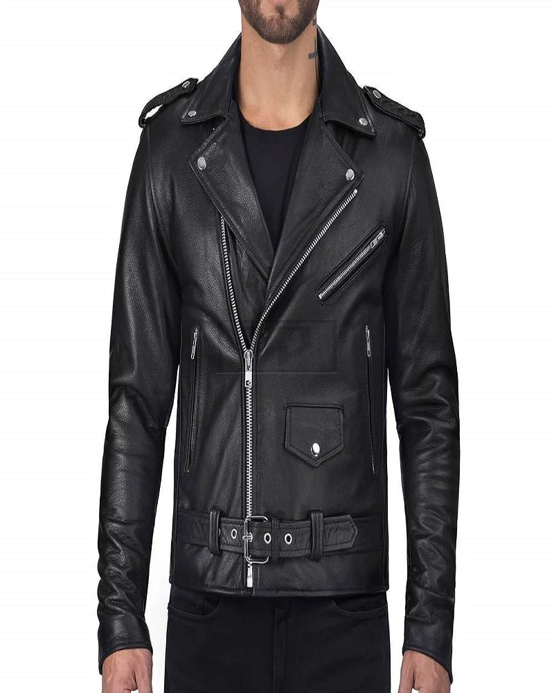Buy Men Black Fire Leather Jacket [23% OFF] - TorseJackets