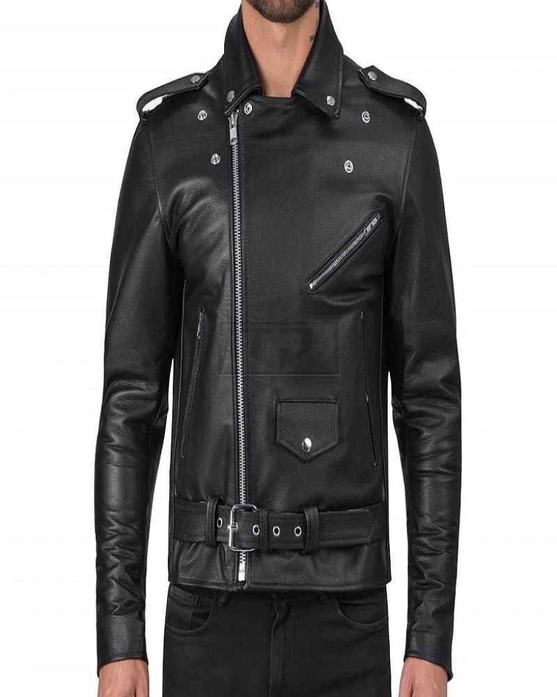 Buy Men Black Fire Leather Jacket [23% OFF] - TorseJackets
