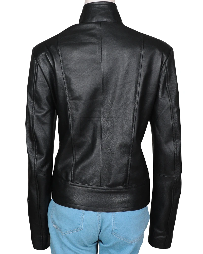 Buy Simple Women Black Leather Jacket [16% OFF] - TorseJackets