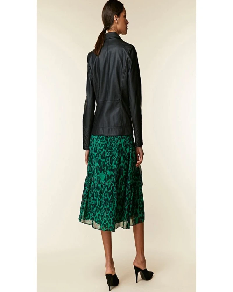 Buy Women Midnight Black Leather Jacket [16% OFF] - TorseJackets