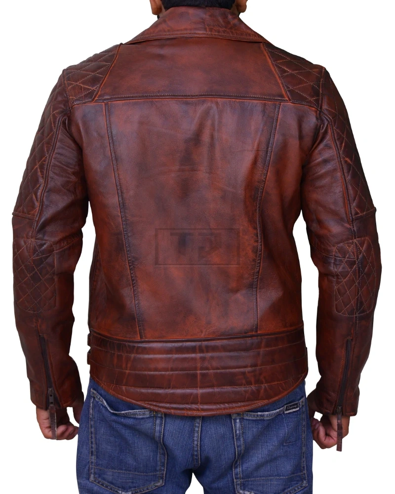 Rusty Brown Vintage Leather Jacket [16% OFF] - TorseJackets