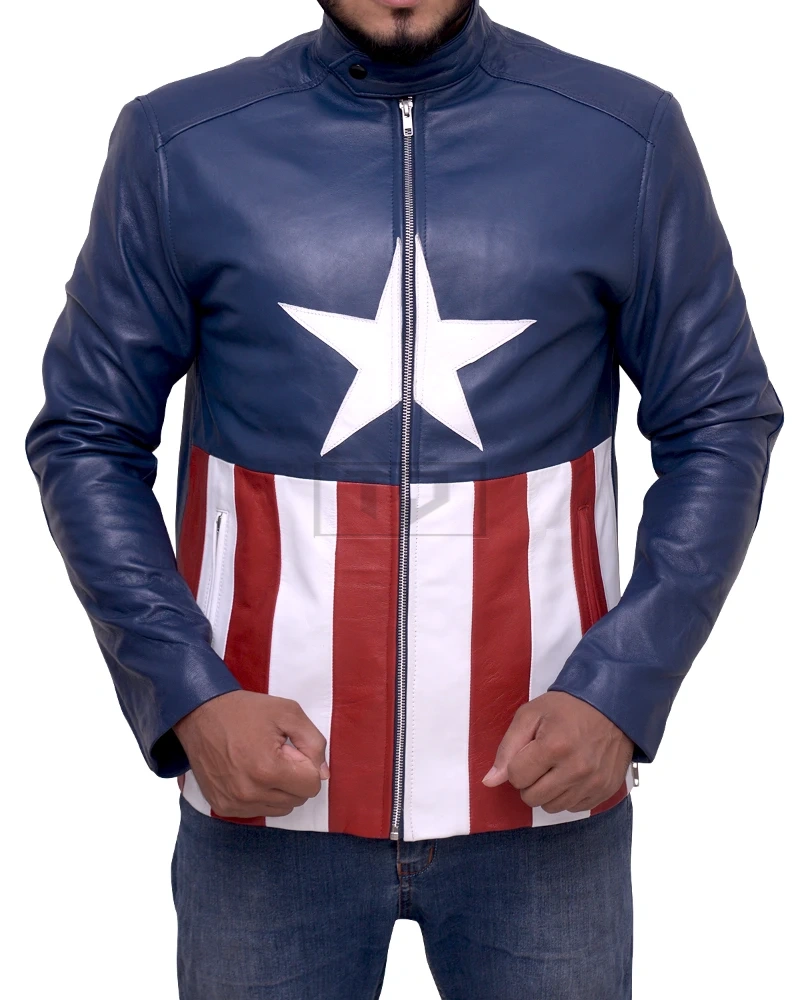 Buy Trendy American Flag Leather Jacket [22% OFF] - TorseJackets
